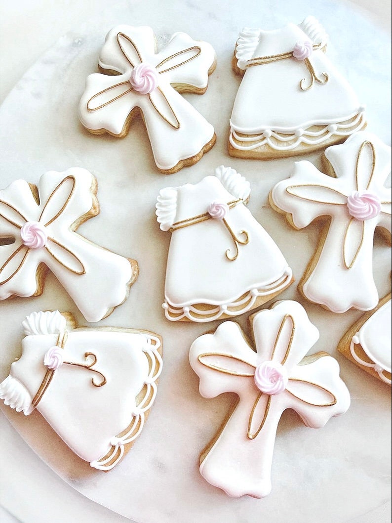 Baptism Cookies Baptism Gift Baptism Favors Custom Cookies - Etsy