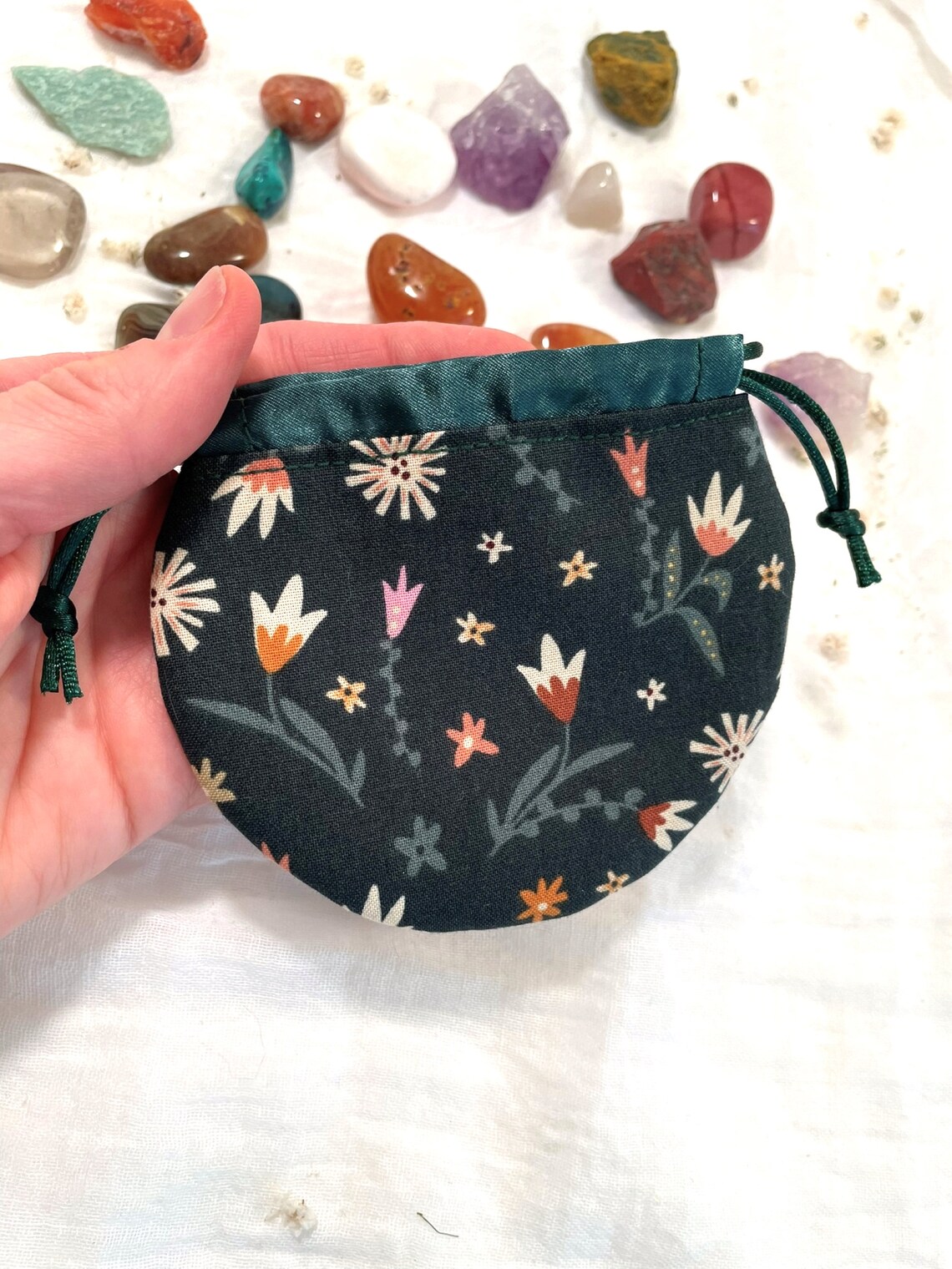 Woodland Flowers Crystal/jewelry Pouch - 2 Sizes! - Etsy