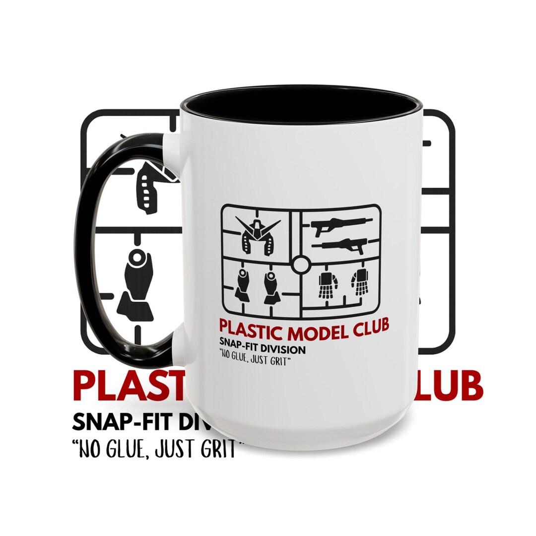 Plastic Model Club Mug | Gunpla Builder Coffee Cup | Model Kit Hobbyist ...