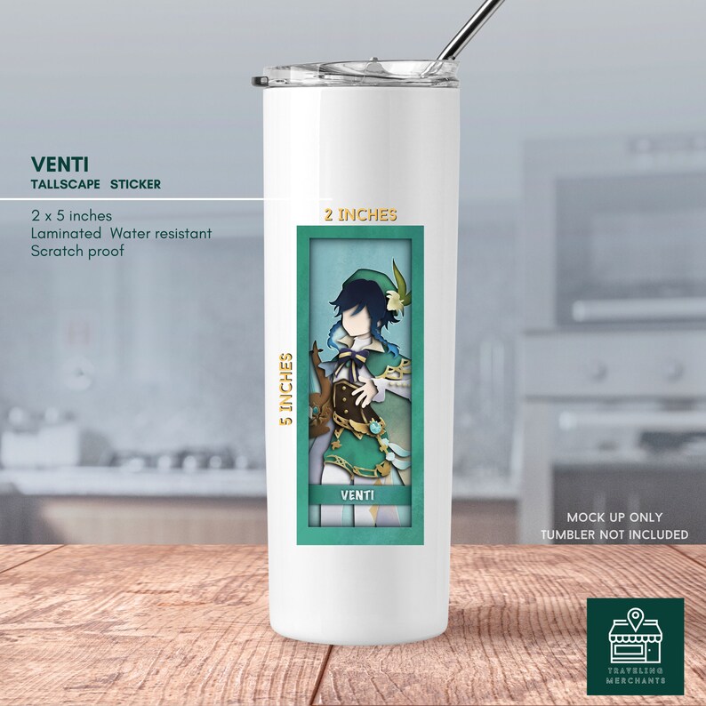 VENTI Tallscape Sticker Genshin Impact Sticker WATERPROOF - Etsy