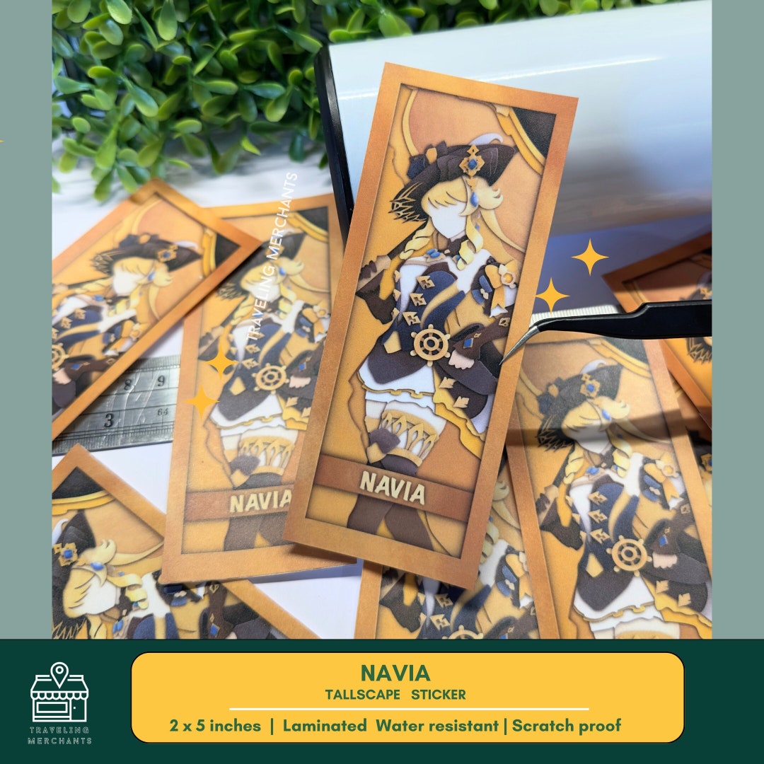 NAVIA Tallscape Sticker Genshin Impact Sticker WATERPROOF SCRATCHPROOF ...