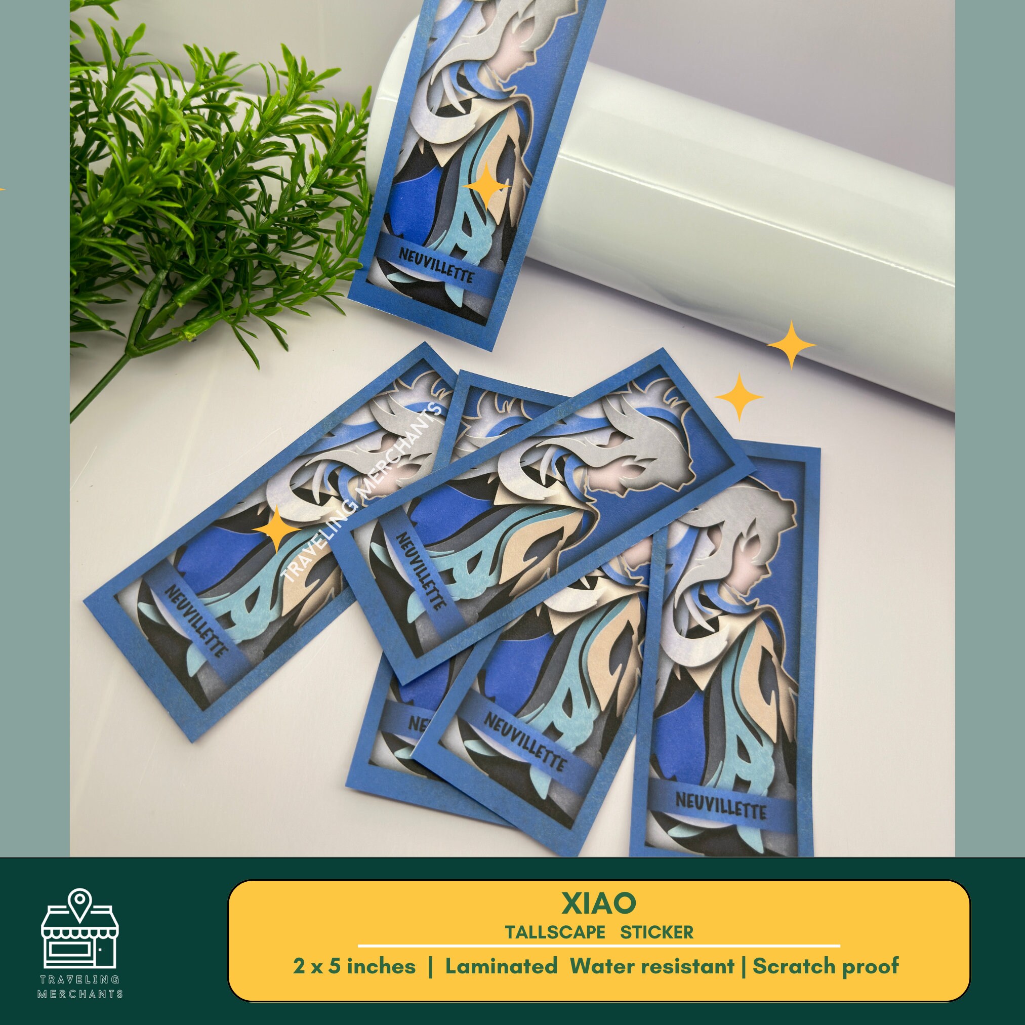 NEUVILLETTE Tallscape Sticker Genshin Impact Sticker - Etsy