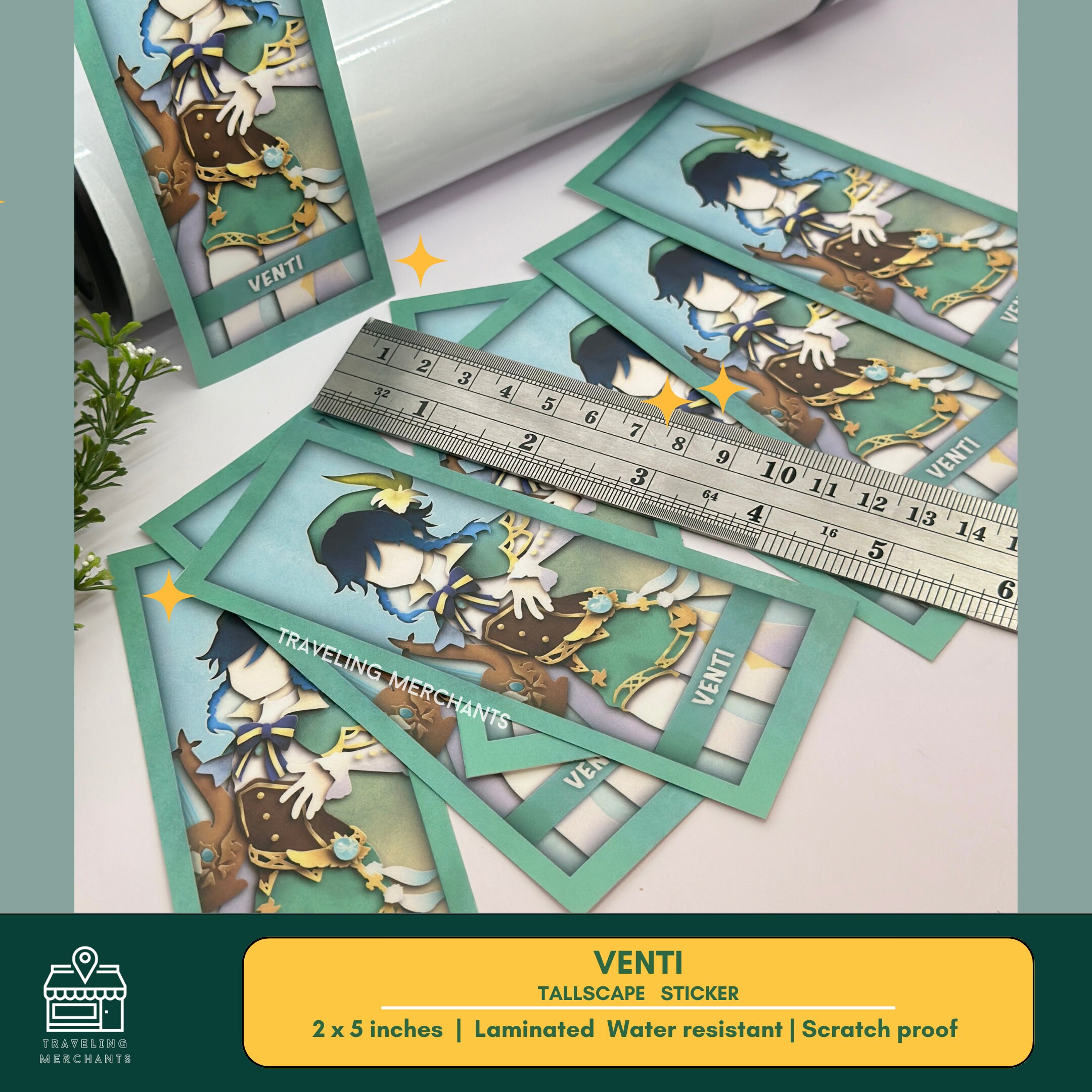 VENTI Tallscape Sticker Genshin Impact Sticker WATERPROOF - Etsy