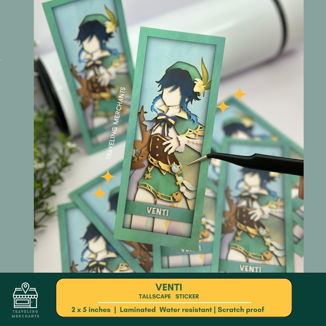 VENTI Tallscape Sticker Genshin Impact Sticker WATERPROOF SCRATCHPROOF ...