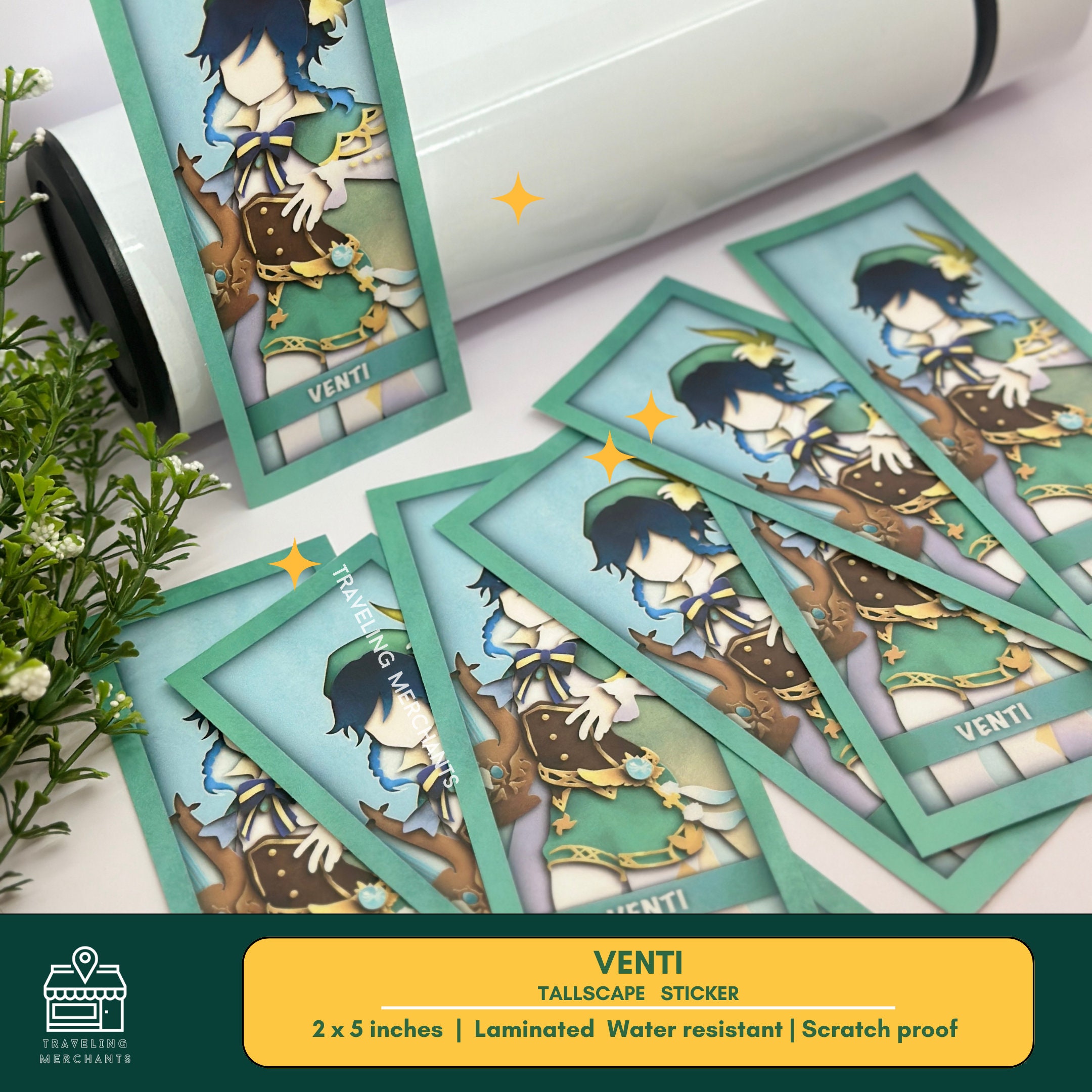 VENTI Tallscape Sticker Genshin Impact Sticker WATERPROOF - Etsy