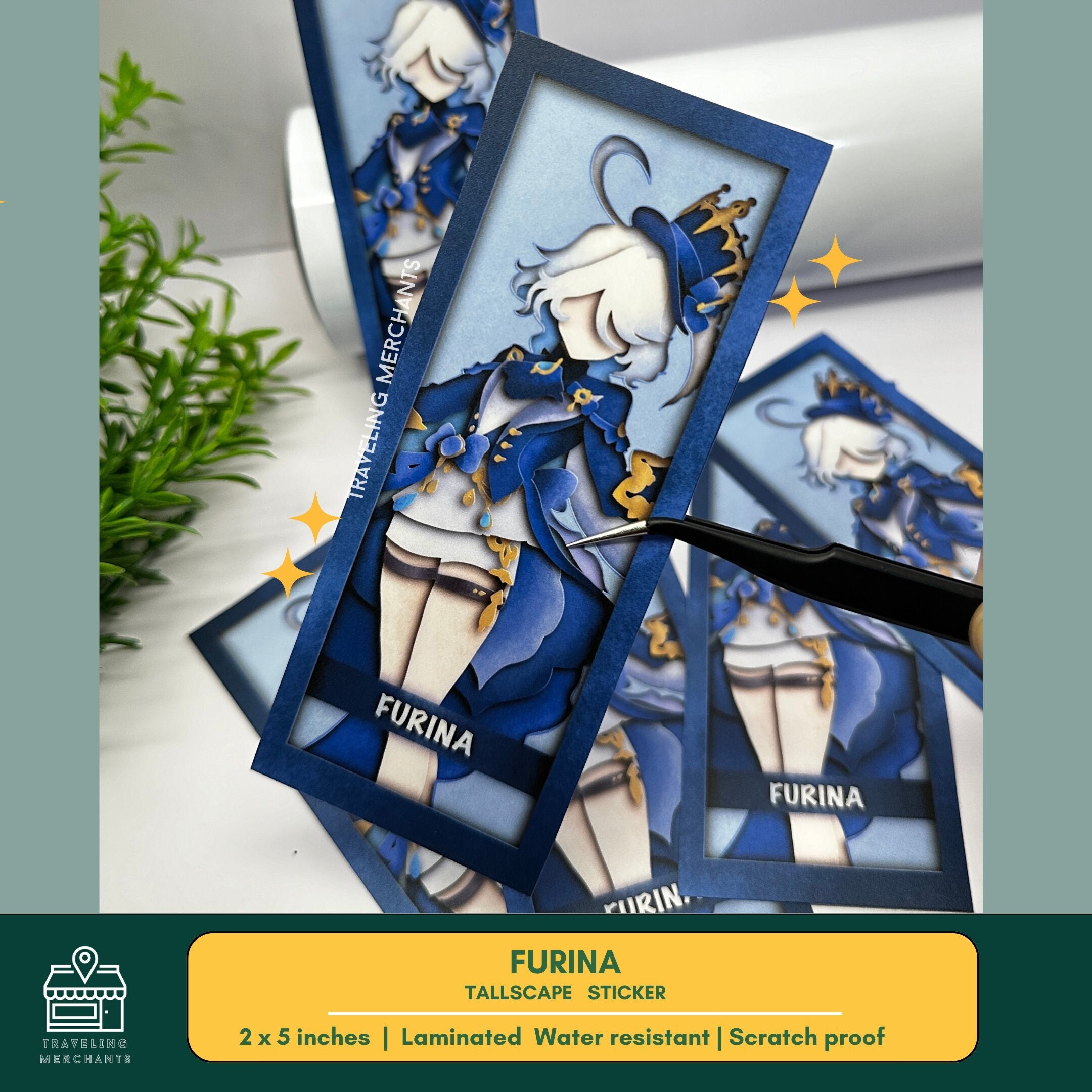 FURINA Tallscape Sticker Genshin Impact Sticker WATERPROOF SCRATCHPROOF ...