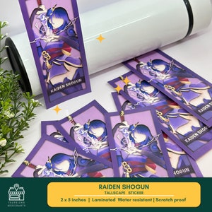 RAIDEN Tallscape Sticker Genshin Impact Sticker WATERPROOF SCRATCHPROOF ...