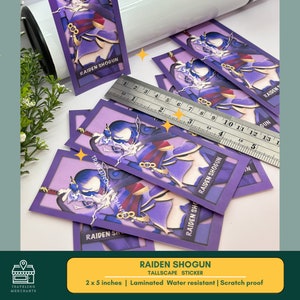 RAIDEN Tallscape Sticker Genshin Impact Sticker WATERPROOF SCRATCHPROOF ...