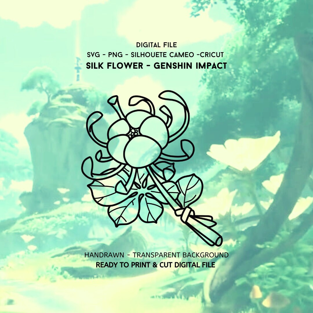 QINGXIN & SILKFLOWER | DIGITAL File Genshin Impact Cut Files Png Svg ...