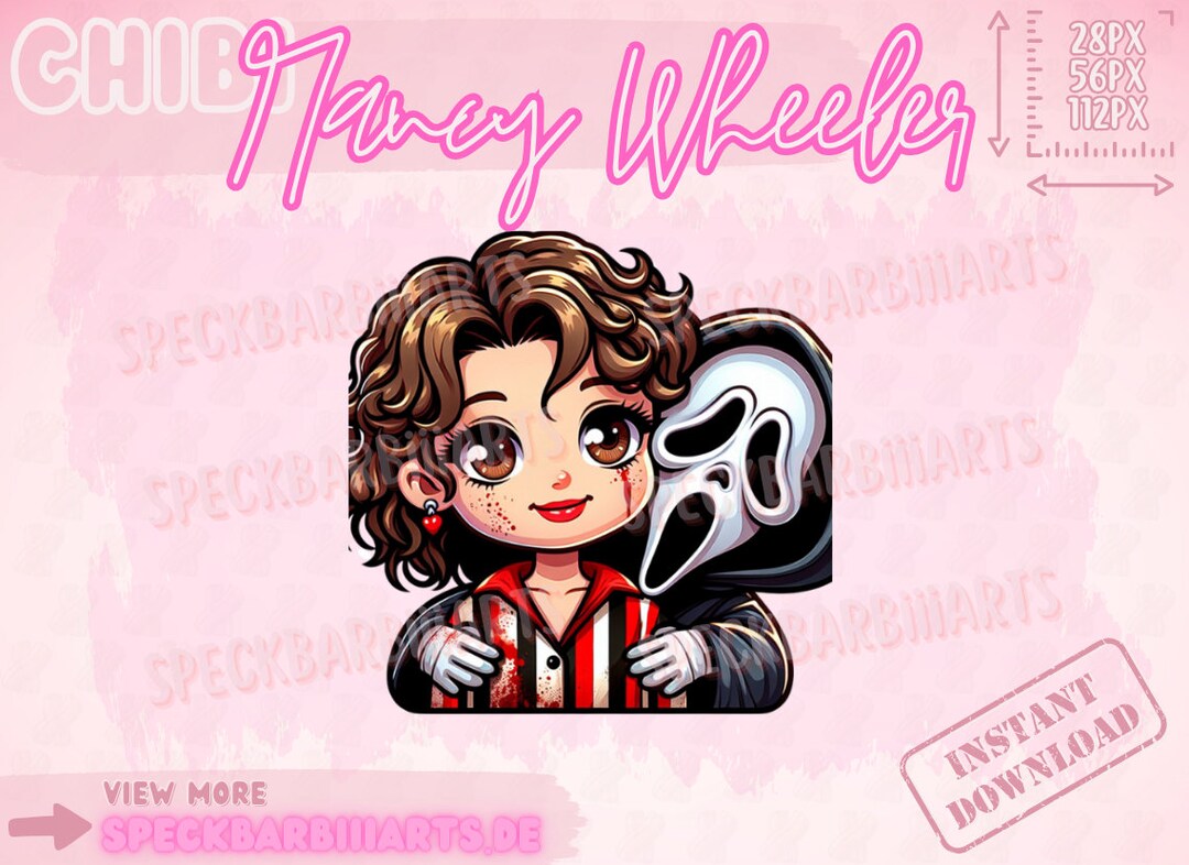 CHUBBY Nancy Wheeler 3 Ghostface Dead by Daylight LOVE Emote Twitch ...