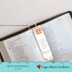 Personalized First Holy Communion Gift | 1st Communion Metal Floral ...