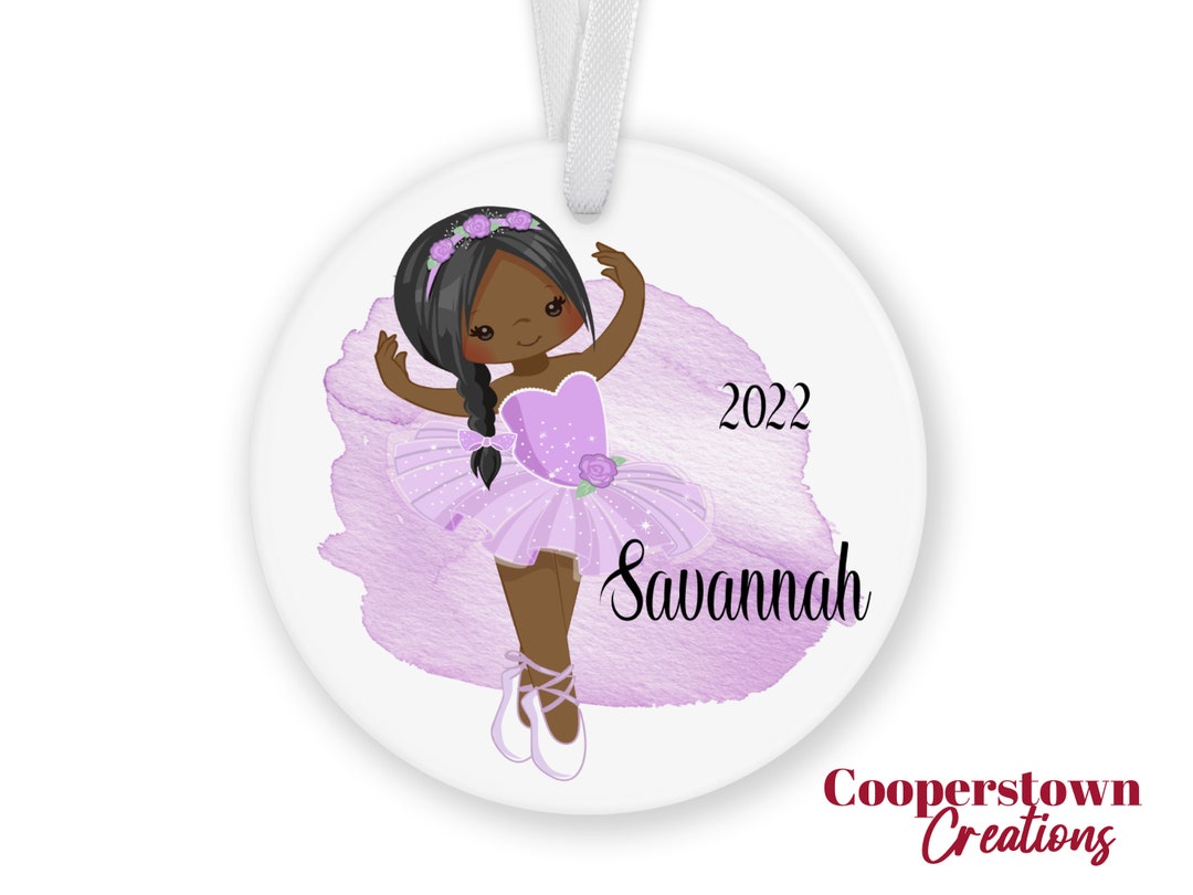 Personalized Ornament Ballerina | Custom Keepsake | Dated Ornament ...