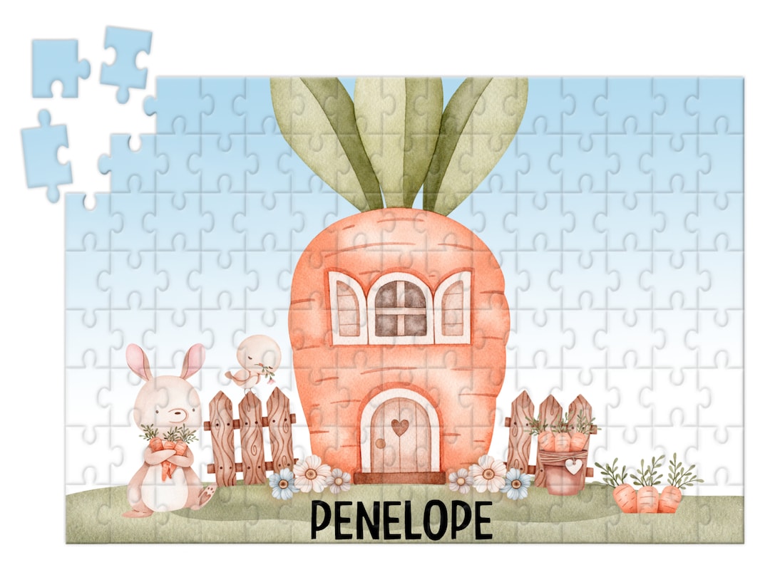 Personalized Easter Bunny Puzzle | Personalized Children Puzzles ...