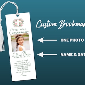 Personalized First Holy Communion Gift | Custom Photo 1st Communion ...