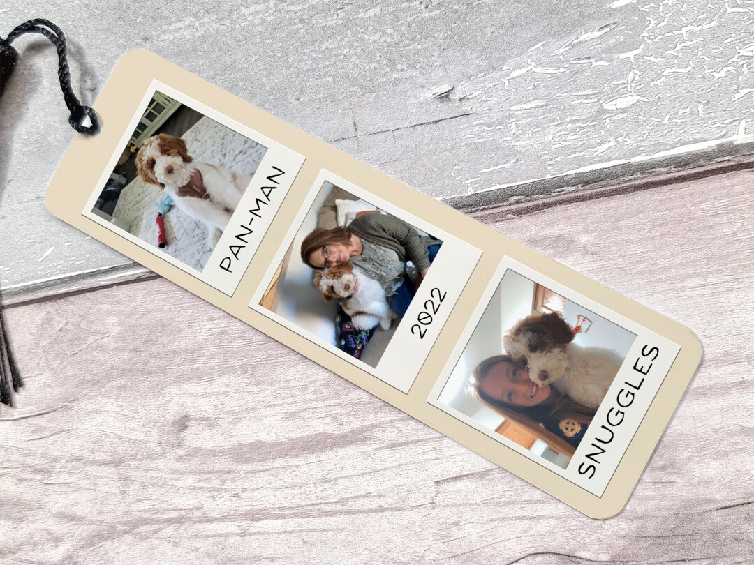 Photo Booth Custom Metal Bookmark | Personalize With 3 Photos and ...