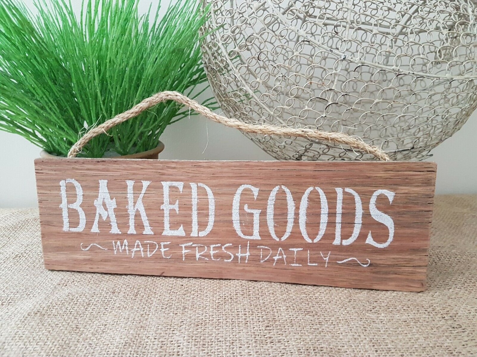 Baked Goods Kitchen Wood Wall Sign Plaque - Etsy