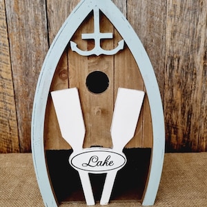 Wooden Coastal Lake Birdhouse Home Decor Ornament Bird House - Etsy
