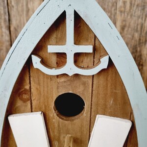 Wooden Coastal Lake Birdhouse Home Decor Ornament Bird House - Etsy