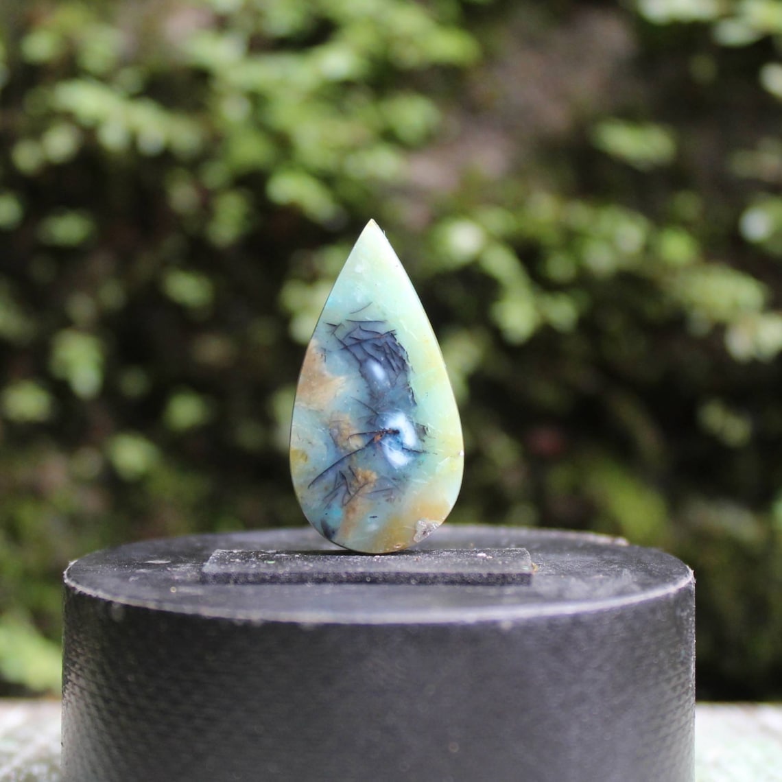 Blue Opalized Wood Cabochon - Etsy