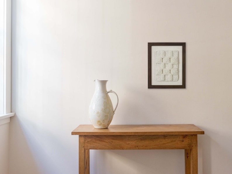 Raised Checker Pattern Textile Wall Art 8x10 Geometric Wall Hanging ...