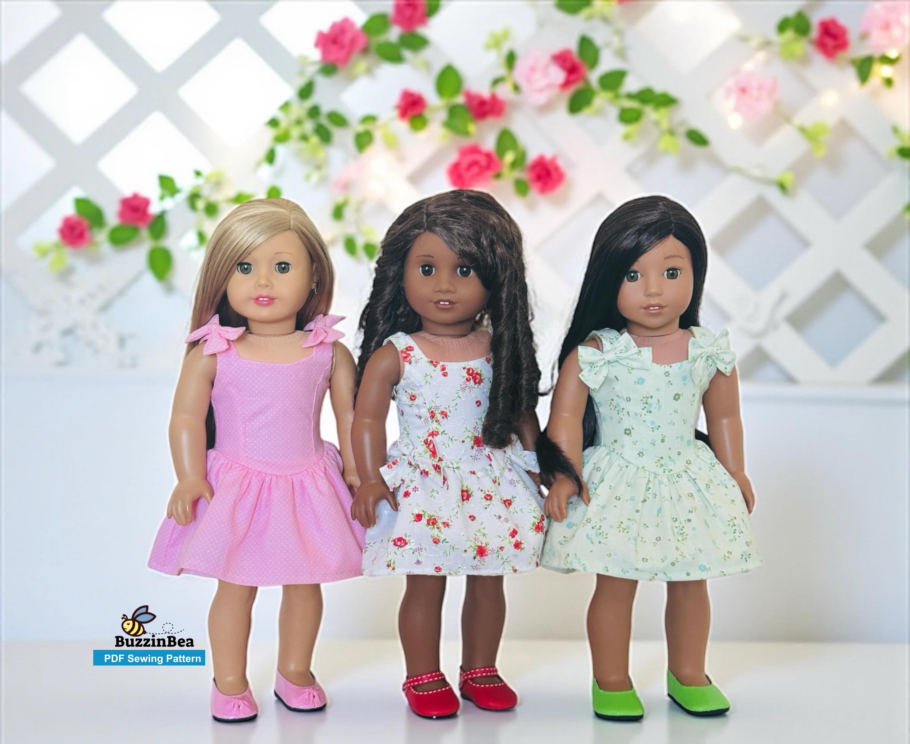 Vivienne Doll Dress Sewing Pattern – Fits 18" American Girl® Dolls (PDF ...