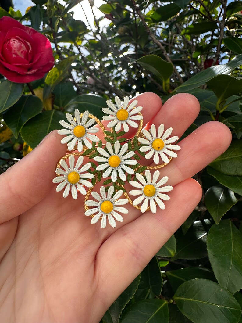 Vintage 1960s Mod Flower Brooch Beautiful Palm Springs Midcentury ...