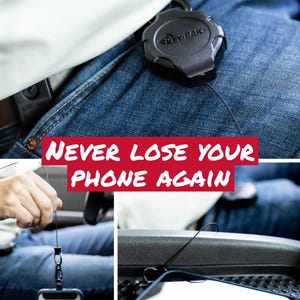 Phone Tether (carabiner or Belt Clip) Retractable KEY-BAK Ratch-it ...