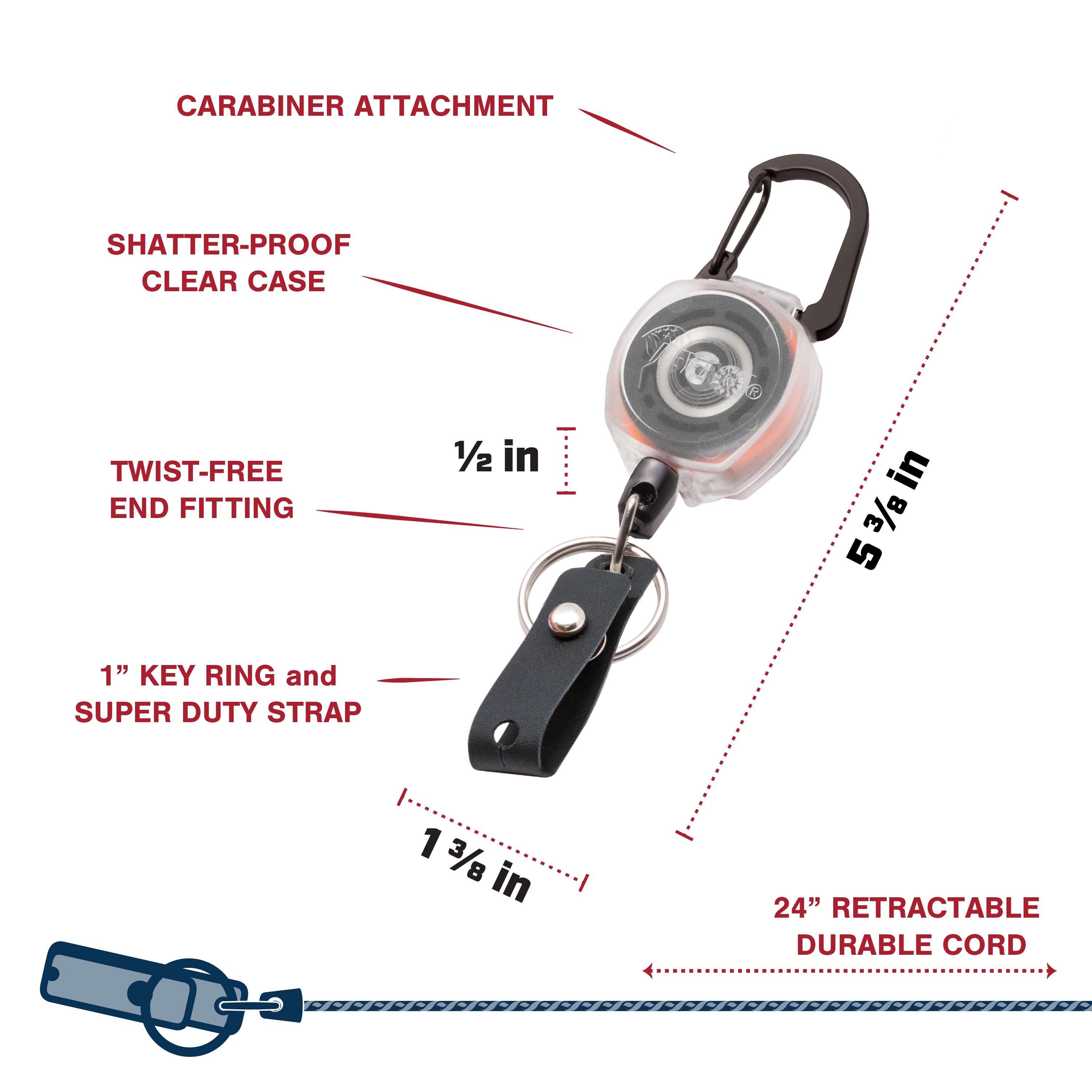Super Duty Badge Strap Retractable ID Badge Reel SIDEKICK - NEW Color ...