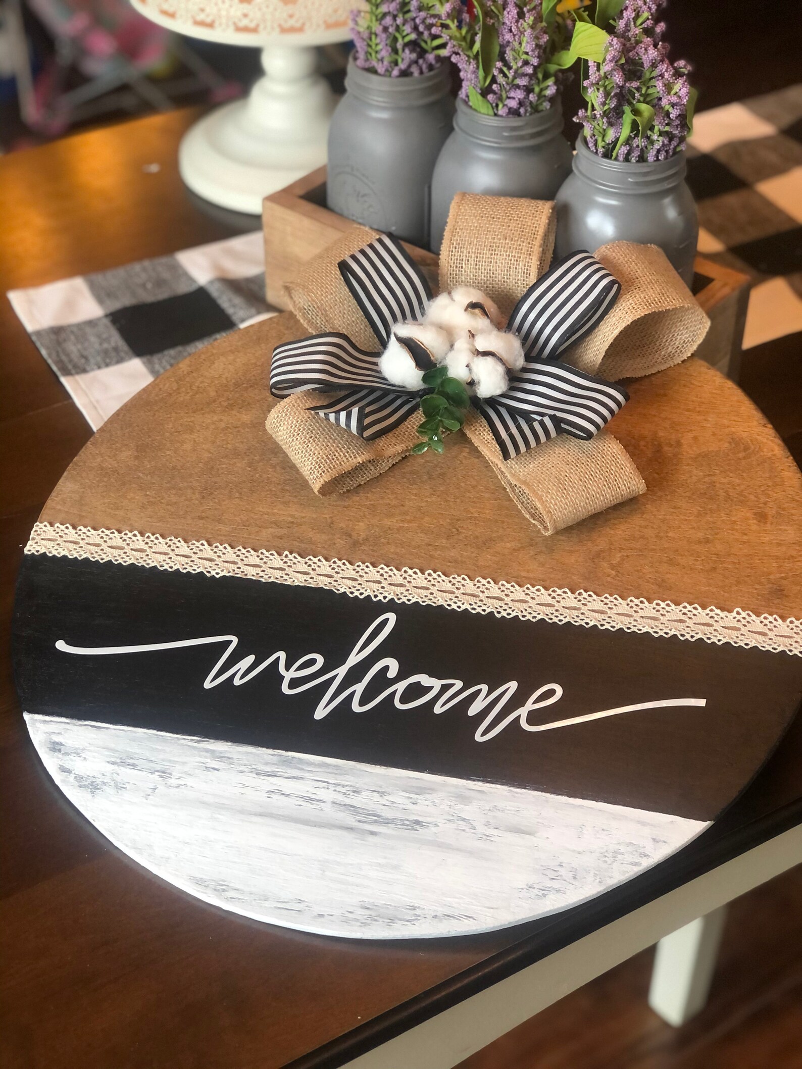 Farmhouse Rustic Wooden Welcome Sign - Etsy