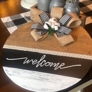 Farmhouse Rustic Wooden Welcome Sign - Etsy