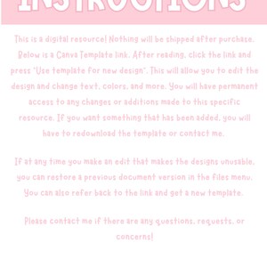 Coquette Classroom Decor Bundle | Editable Canva Template - Etsy