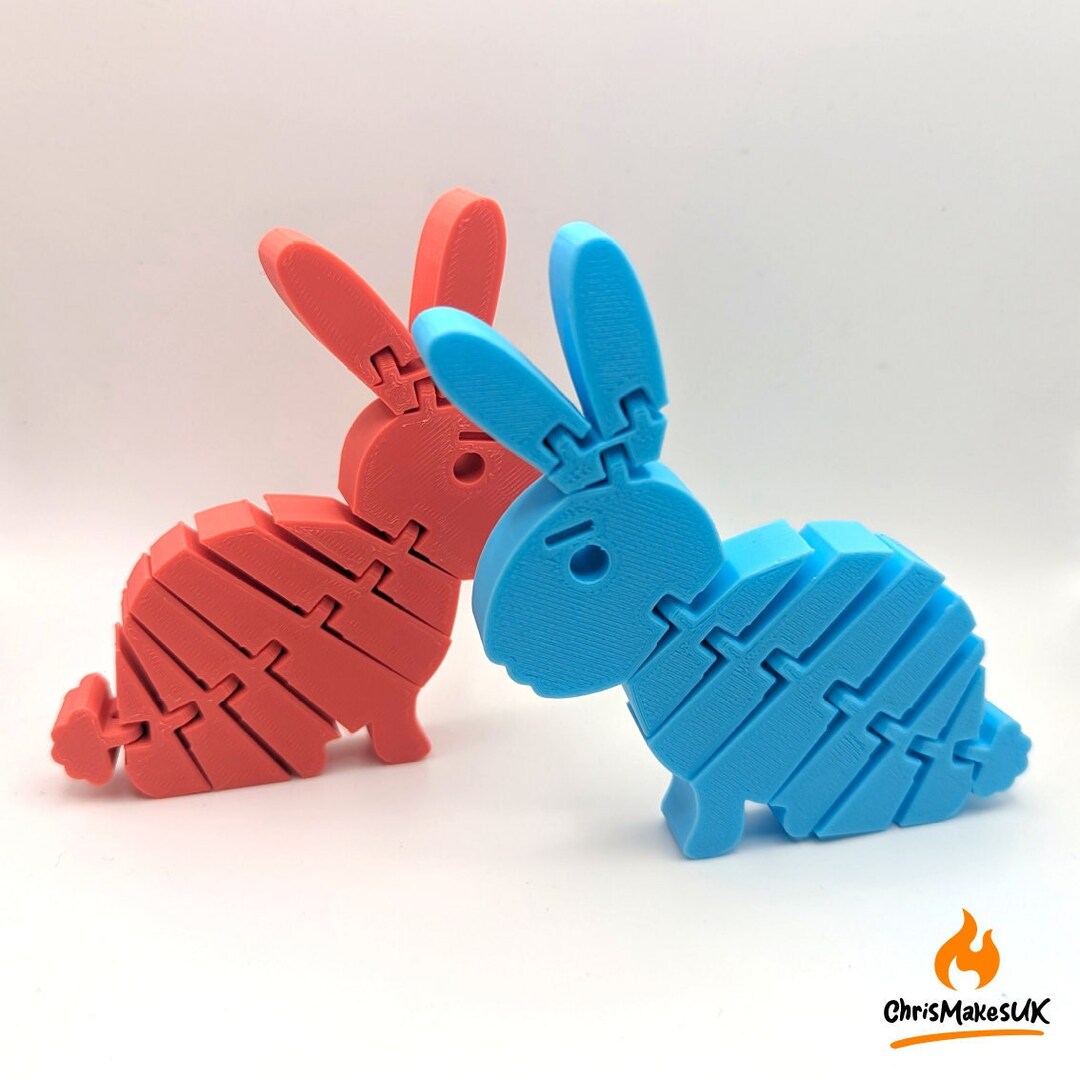 Flexible Fidget Bunny Rabbit Anxiety and Stress Relieving - Etsy