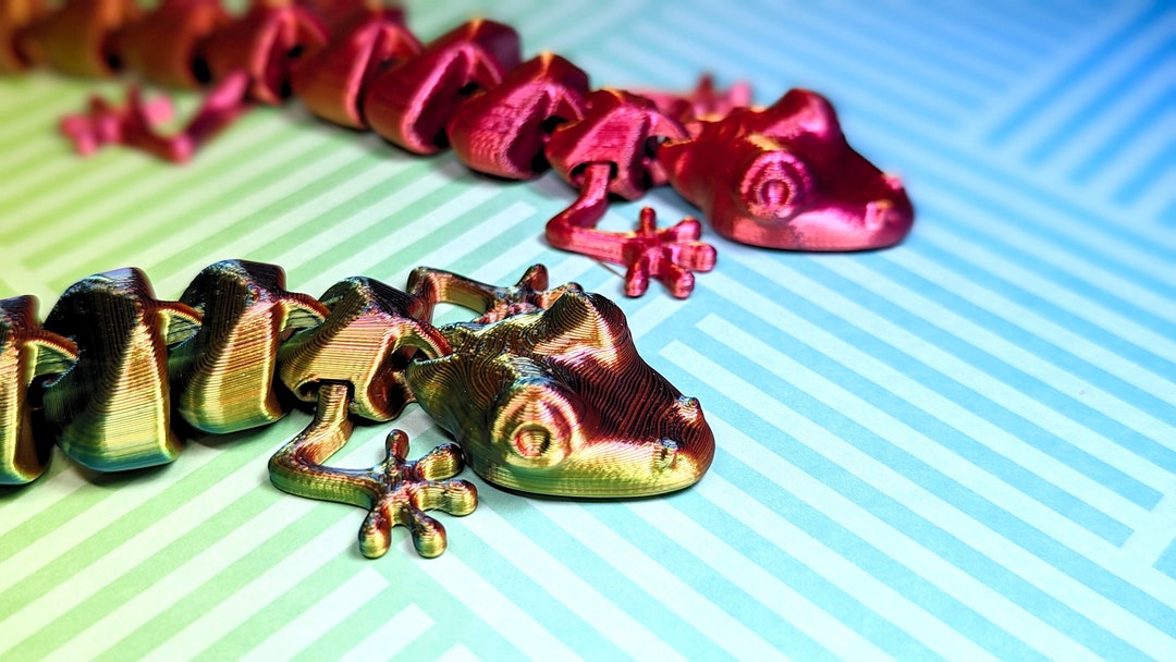 Lizard Articulated Sensory Fidget Toy 3D Printed - Etsy UK
