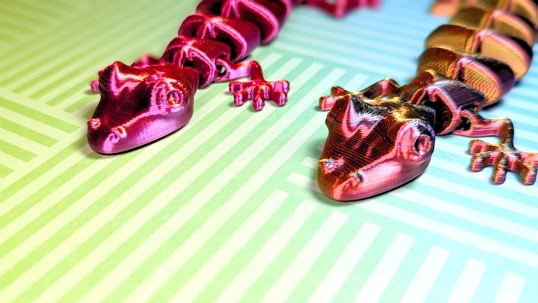 Lizard Articulated Sensory Fidget Toy 3D Printed - Etsy UK