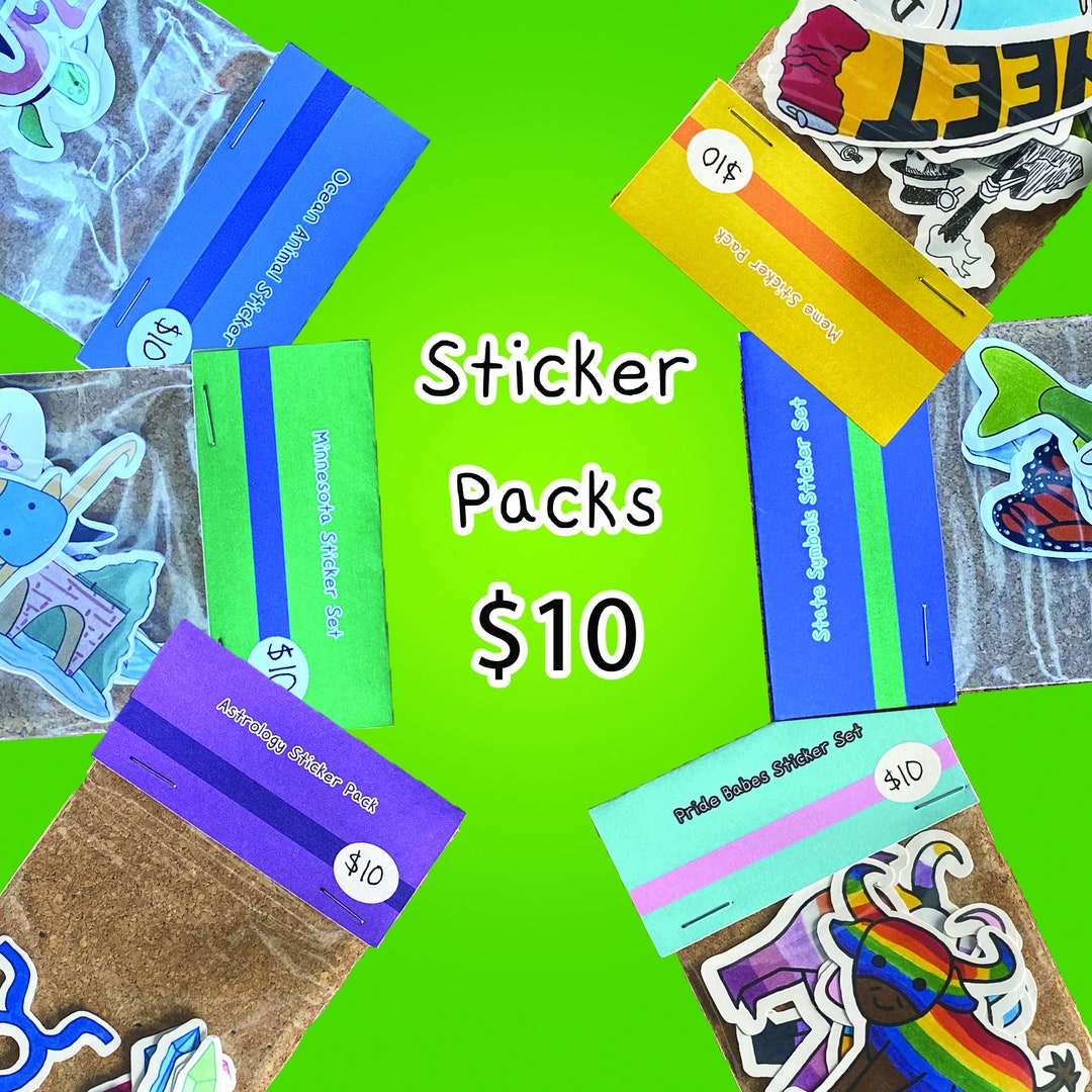 Sticker Variety Packs - Etsy