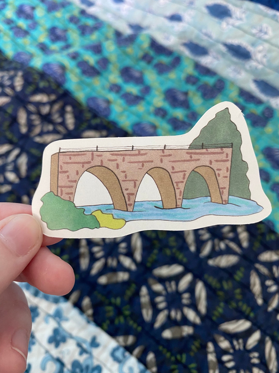Stone Arch Bridge Sticker - Etsy