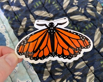 Monarch Butterfly Sticker Laminated Glossy Finish - Etsy