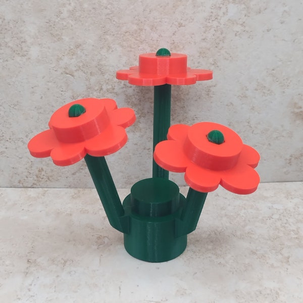 Building Block Flower - Etsy