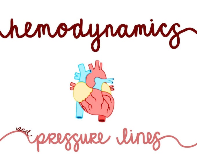 Simple Hemodynamics Interpretation Sheet - Etsy