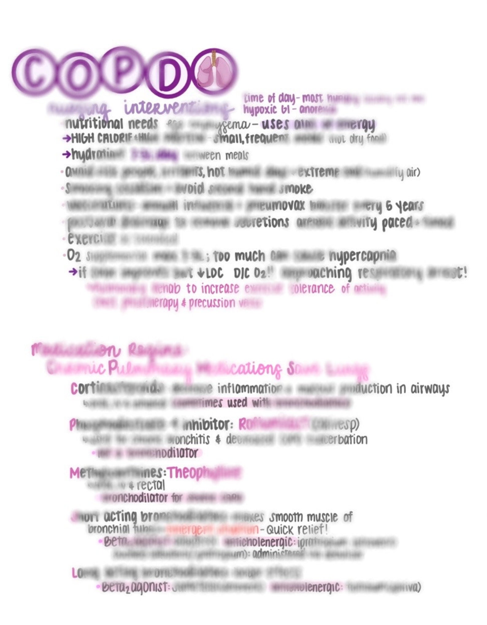 COPD~ Bronchitis (blue Bloaters) Vs. Emphysema (pink Puffers) Nursing ...