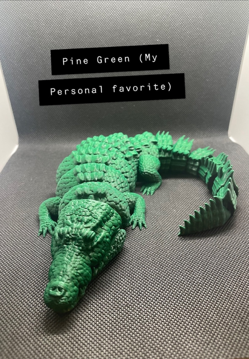 Articulated 3D Printed Crocodile - Etsy Australia
