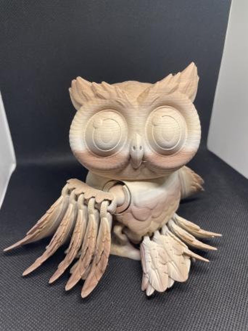 3D Printed Articulated Owl Model by Flexifactory - Etsy