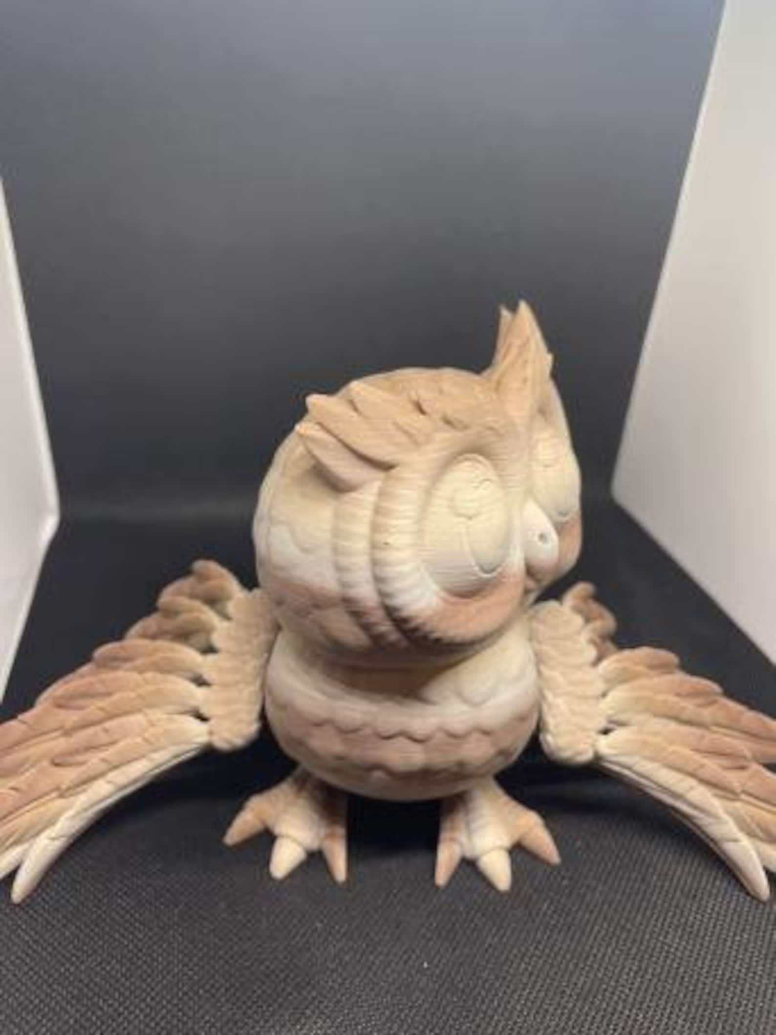 3D Printed Articulated Owl Model by Flexifactory - Etsy