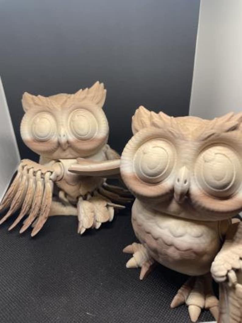 3D Printed Articulated Owl Model by Flexifactory - Etsy