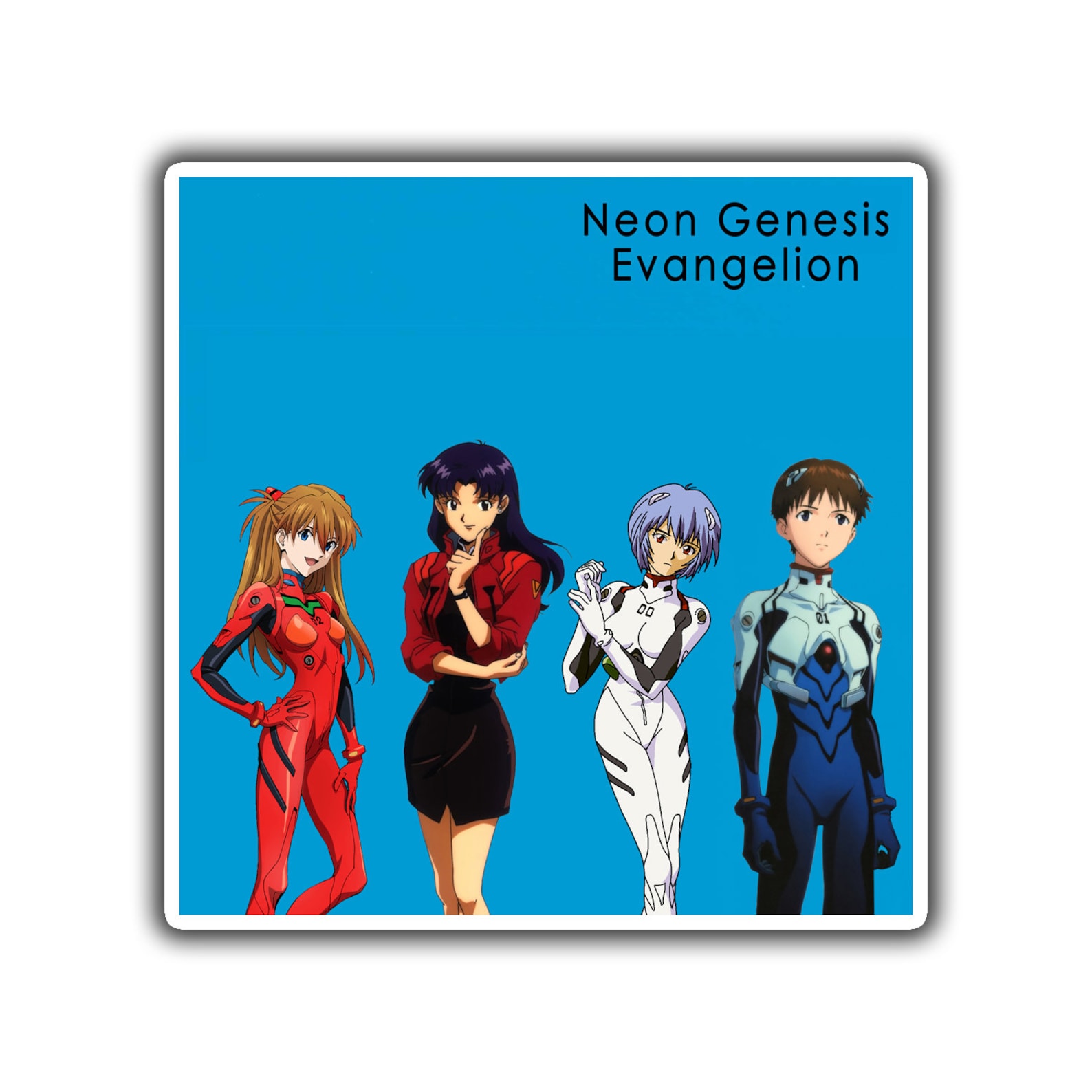 Evangelion Weezer Sticker - Etsy