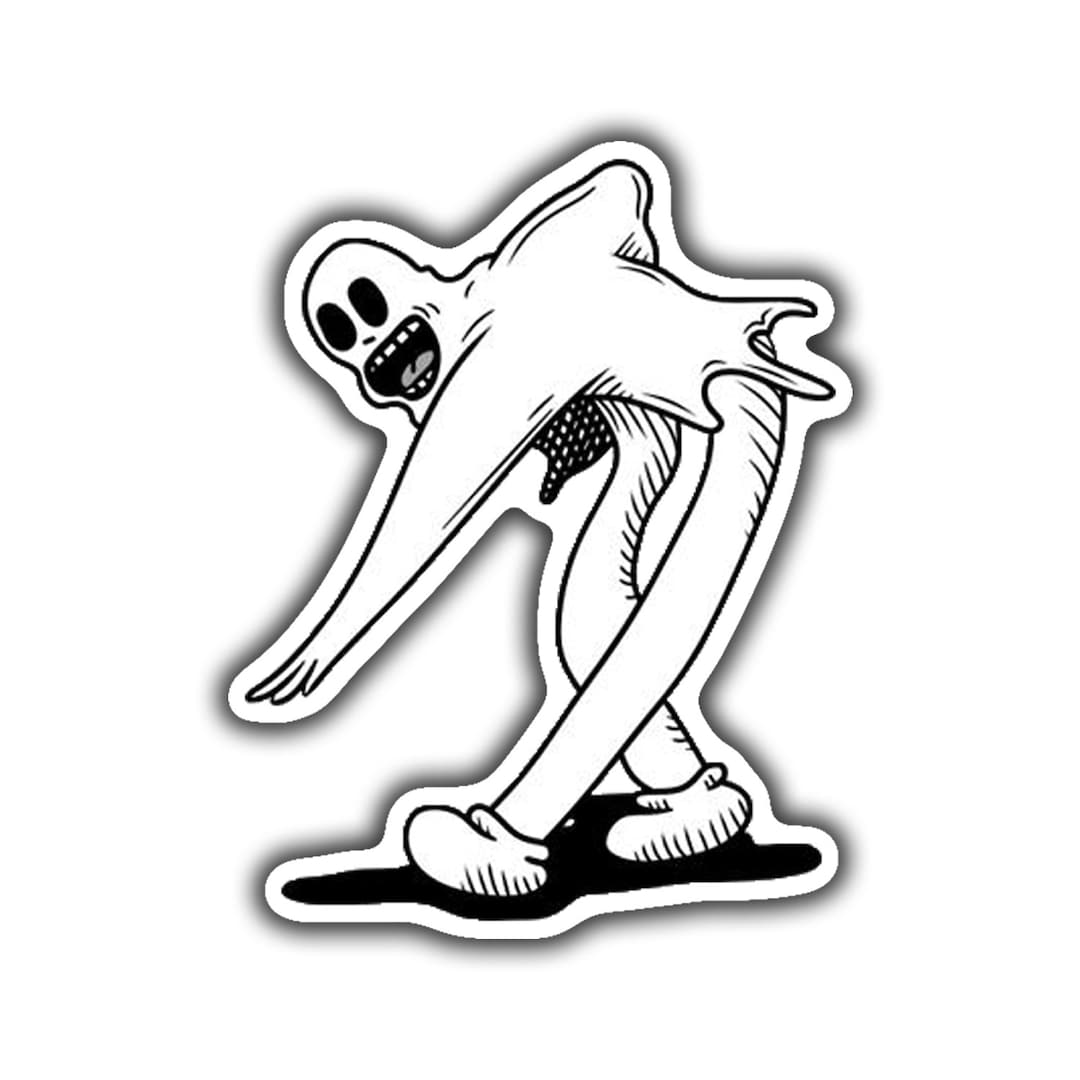Koko the Clown Ghost Sticker - Etsy
