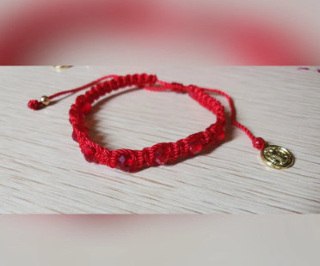 Mal De Ojo Bracelet, Red Mal De Ojo Bracelet, Handmade Red Bracelet ...