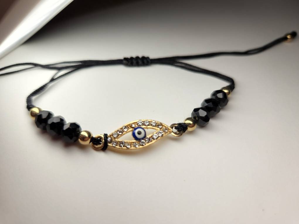 Mal De Ojo Bracelet, Black Mal De Ojo Bracelet, Handmade Red Bracelet ...