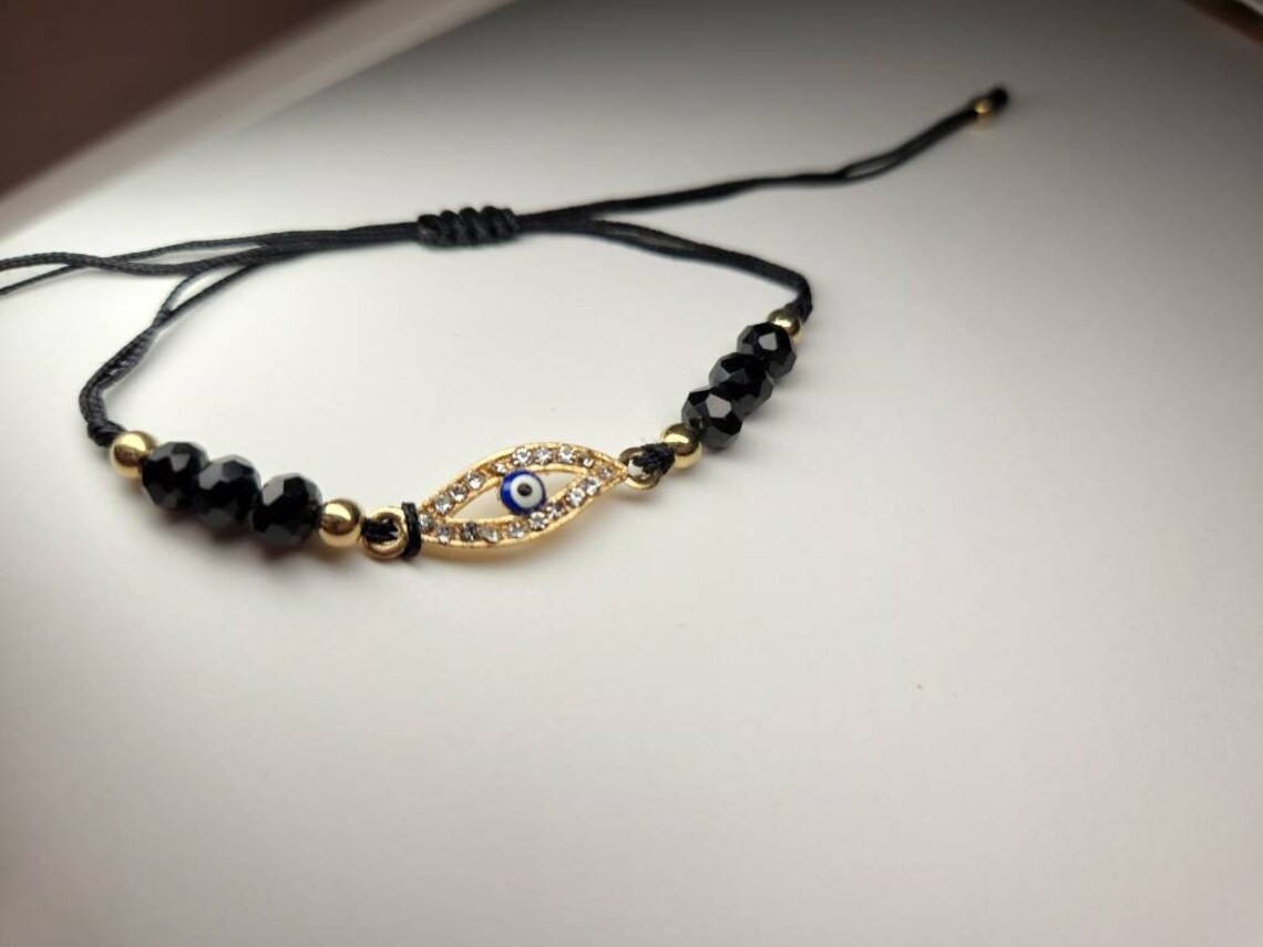 Mal De Ojo Bracelet, Black Mal De Ojo Bracelet, Handmade Red Bracelet ...