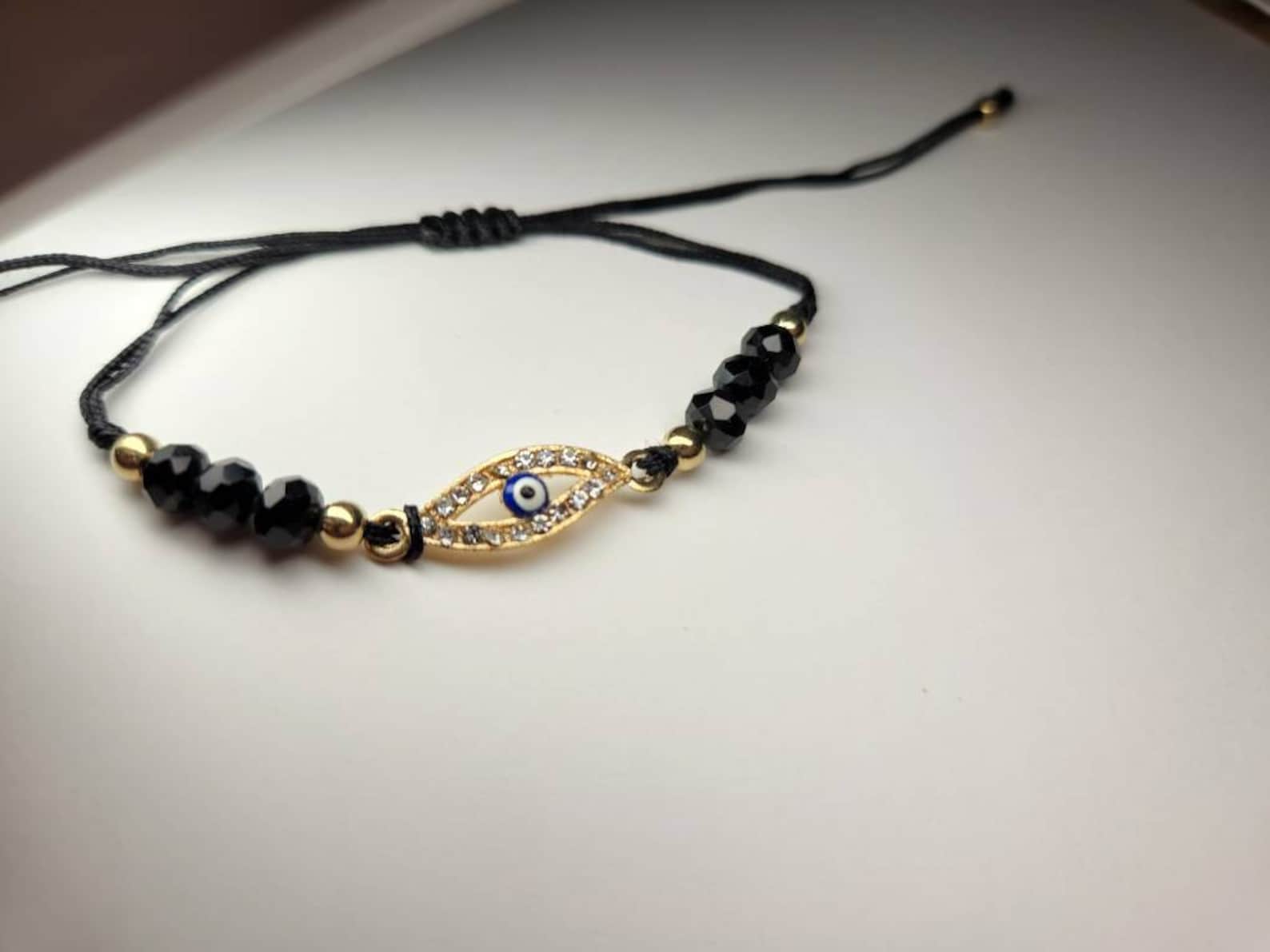 Mal De Ojo Bracelet, Black Mal De Ojo Bracelet, Handmade Red Bracelet ...